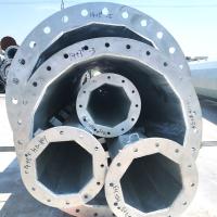 China 110kv power transmission electrical steel pole steel tubular poles for sale