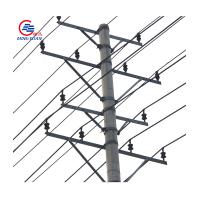 China Electric Transmission Steel Utility Pole Hot Dip Galvanized Metal ASTM123 GR50 for sale