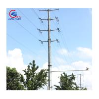 China Electric Transmission Steel Utility Pole Hot Dip Galvanized Metal ASTM123 GR50 for sale