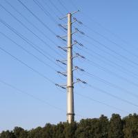 China 10kv To 220kv Galvanized Steel Tower 9m Tubular Electric Pole for sale