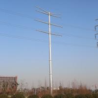 China 10kv To 220kv Galvanized Steel Tower 9m Tubular Electric Pole for sale