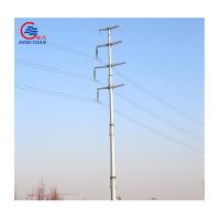 China 14m Steel Utility Pole Power Transmission , Galvanized Tubular Steel Pole for sale