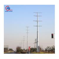 China 14m Steel Utility Pole Power Transmission , Galvanized Tubular Steel Pole for sale