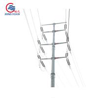 China Galvanized Tubular Telecom Monopole Metal Electrical Service Pole for sale