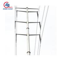 China Galvanized Tubular Telecom Monopole Metal Electrical Service Pole for sale