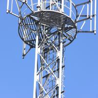 China 45m Q355b Radio Communication Towers Galvanized Three Legged Triangular for sale