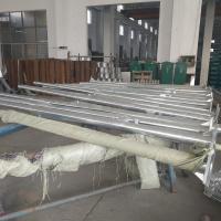 China Hexagonal Q235b Galvanised Street Light Pole , Solar Highway Light Poles for sale