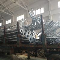 China Solar Hexagonal Steel Street Light Pole Q235b Galvanized Highway for sale