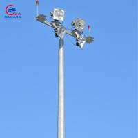 China Q235b High Mast Light Pole 3-12m Tubular For Football Stadiums for sale
