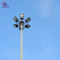 China Q235b High Mast Light Pole 3-12m Tubular For Football Stadiums for sale