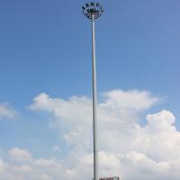 China Galvanized High Mast Light Pole Hot Dipped 20ft Lamp Post On Street Q235b for sale