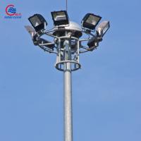 China 15-55m High Mast Light Pole Octagonal Flood Lights Conical for sale
