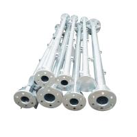 China Q345b Galvanized Lattice Transmission Tower 10m Steel Tubular Pole for sale