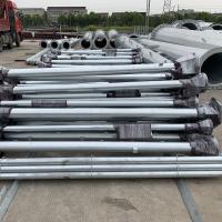 China Q345b Galvanized Lattice Transmission Tower 10m Steel Tubular Pole for sale