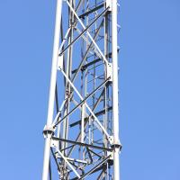 China Galvanized Tubular Steel Pole Antenna Angular Tower for sale
