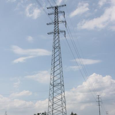 China Galvanized Q235b Electric Tower Power Lines High Voltage Angular Tower for sale