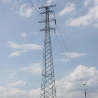 China Q345b 4 Leg Electric Power Transmission Towers , Angle Galvanized Steel Tower for sale