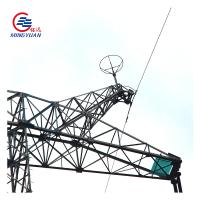 China galvanized steel electric angle tower for powerful distribution line for sale