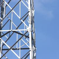 China 45m Galvanized Lattice Steel Tower , Self Supporting 5g Communication Tower for sale