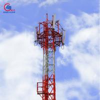 China 20m Q355b Lattice Transmission Tower , 4 Legged Microwave Radio Tower for sale