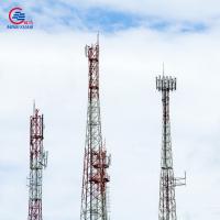 China Q345b Galvanised Lattice Steel Tower , Antenna Four Legged Tower for sale