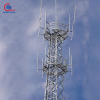 China Antenna Lattice Steel Tower Hot Dip , Q355b Lattice Radio Tower for sale