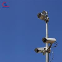 China Hexagonal CCTV Steel Pole Galvanized , Camera Heavy Duty Tow Pole for sale