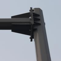 China 6.8M Galvanized Outdoor Security Camera Pole , Q235 3m CCTV Pole for sale