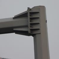 China Tapered Galvanized Solar Powered Camera Pole , Q235 CCTV Camera Extension Pole for sale