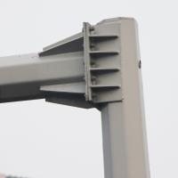 China Round 10m CCTV Steel Pole , Tapered Solar CCTV Pole Galvanized for sale