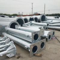 China Hot Dip Galvanized Substation Steel Structures Steel Gantry Electric Pole For Electric Transmission for sale