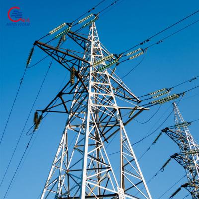 China Lattice Electric Pylon Transmission Tower 35kV Angle Steel  0.85 KN/Sqm for sale