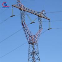 China Overhead Galvanized Double Circuit Tower A572 For Electrical Transmission for sale