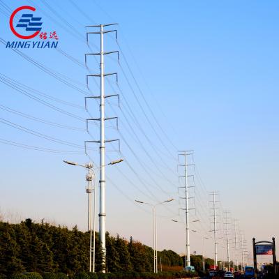 China Hot Dip 12m Galvanized Steel Power Pole 138kv Electric for sale