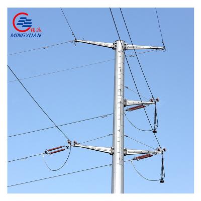 China Burial Galvanized Steel Monopole Hot Dip 70ft 70ft Metal Power Utilities for sale
