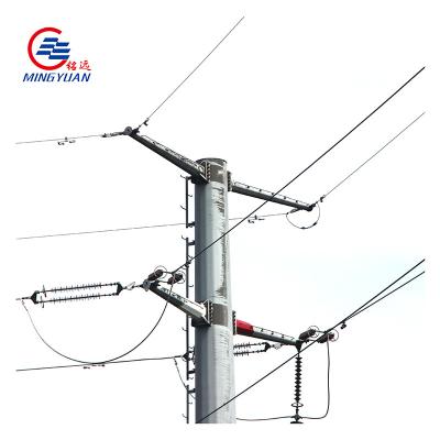 China Galvanized Gr50 Steel Monopole Structures Hot Dipped Power Pole for sale
