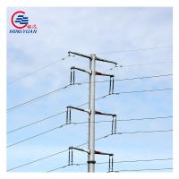 China Galvanized Gr50 Steel Monopole Structures Hot Dipped Power Pole for sale