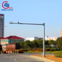 China Metal Steel LED Traffic Signal Pole Hot Dip Galvanized A572 10mm for sale