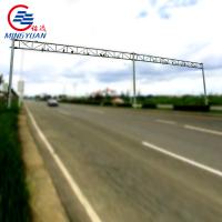 China Metal Steel LED Traffic Signal Pole Hot Dip Galvanized A572 10mm for sale