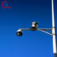 China Metal Steel LED Traffic Signal Pole Hot Dip Galvanized A572 10mm for sale