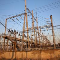 China Electricity Substation Gantry Structure Power Line Transmission Railway Supporting for sale