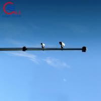 China Solar Galvanized CCTV Steel Pole Q235B Security Camera Bracket Surveillance for sale