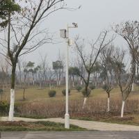China Solar Galvanized CCTV Steel Pole Q235B Security Camera Bracket Surveillance for sale
