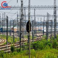 China Q420 138kV 220kV Substation Gantry Structure Steel Poles Utility Power Transmission Line Electric for sale