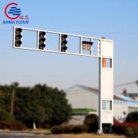 China Hot Dip Galvanized Steel Traffic Signal Pole Electric Power Utility A572 A36 for sale