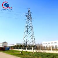 China 132kV Steel Utility Electric Transmission Lattice Tower Galvanized Tubular Monopoles for sale
