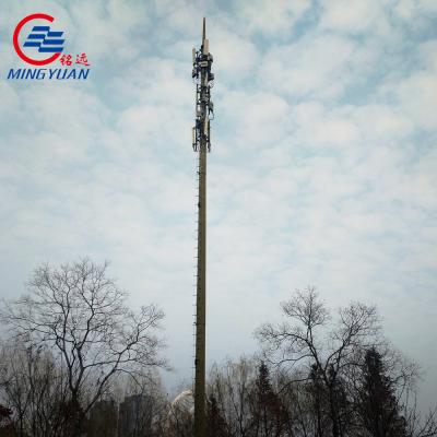 China HDG Metal OEM Monopole Telecommunications Tower Galvanized Steel Pole GR65 for sale