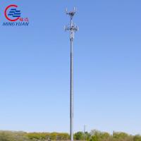 China Single Tube Polygonal Monopole Communication Tower Mast Hot Dip Galvanized Steel for sale
