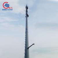 China Tubular Gsm Monopole Telecom Tower Antenna Signal Pole 100 Foot for sale
