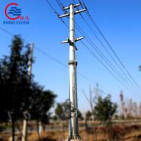 China Tubular Steel Electric Transmission Tower 1000kv Voltage for sale
